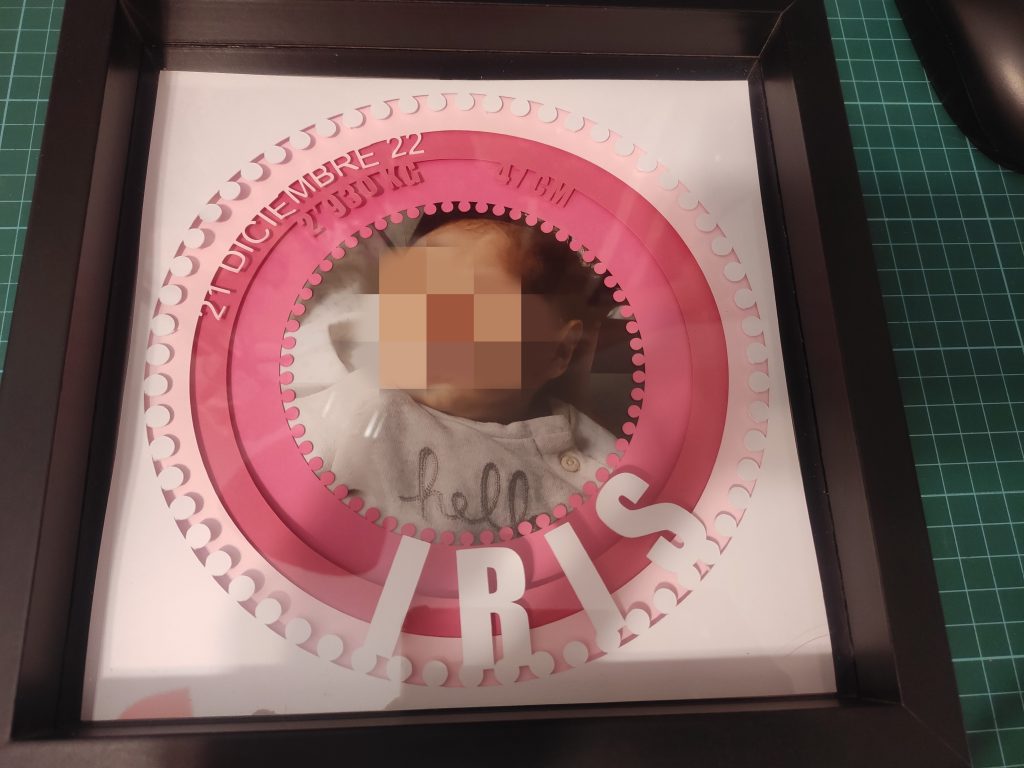 Shadowbox para Iris | El Rincón de Mika